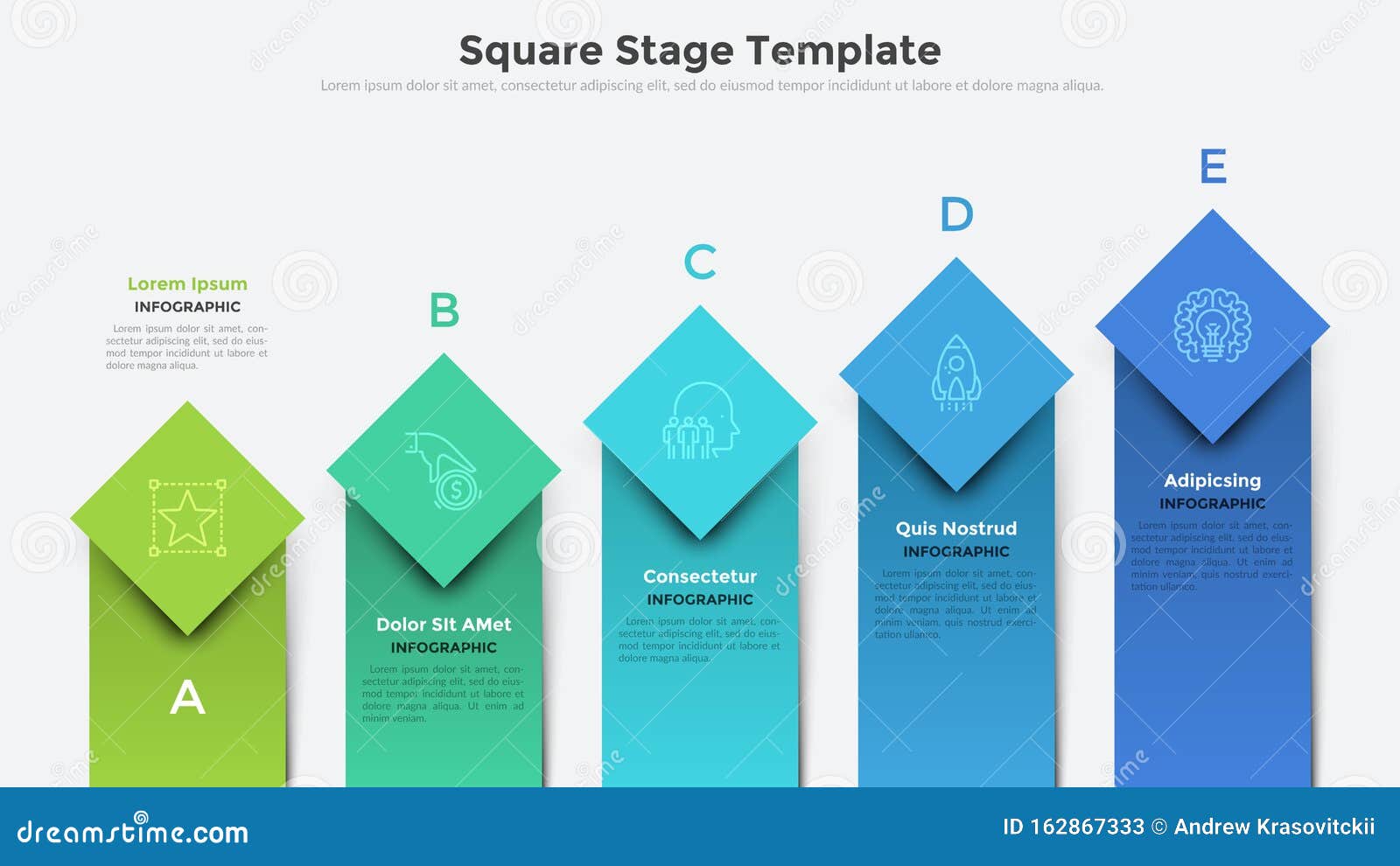 Creative Infographic Template Stock Vector - Illustration of ascending ...