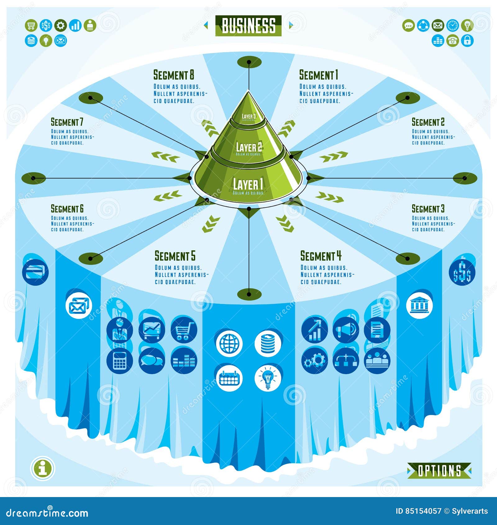 Creative Infographics Template, 3d Table with Layered Pyramid Id Stock ...