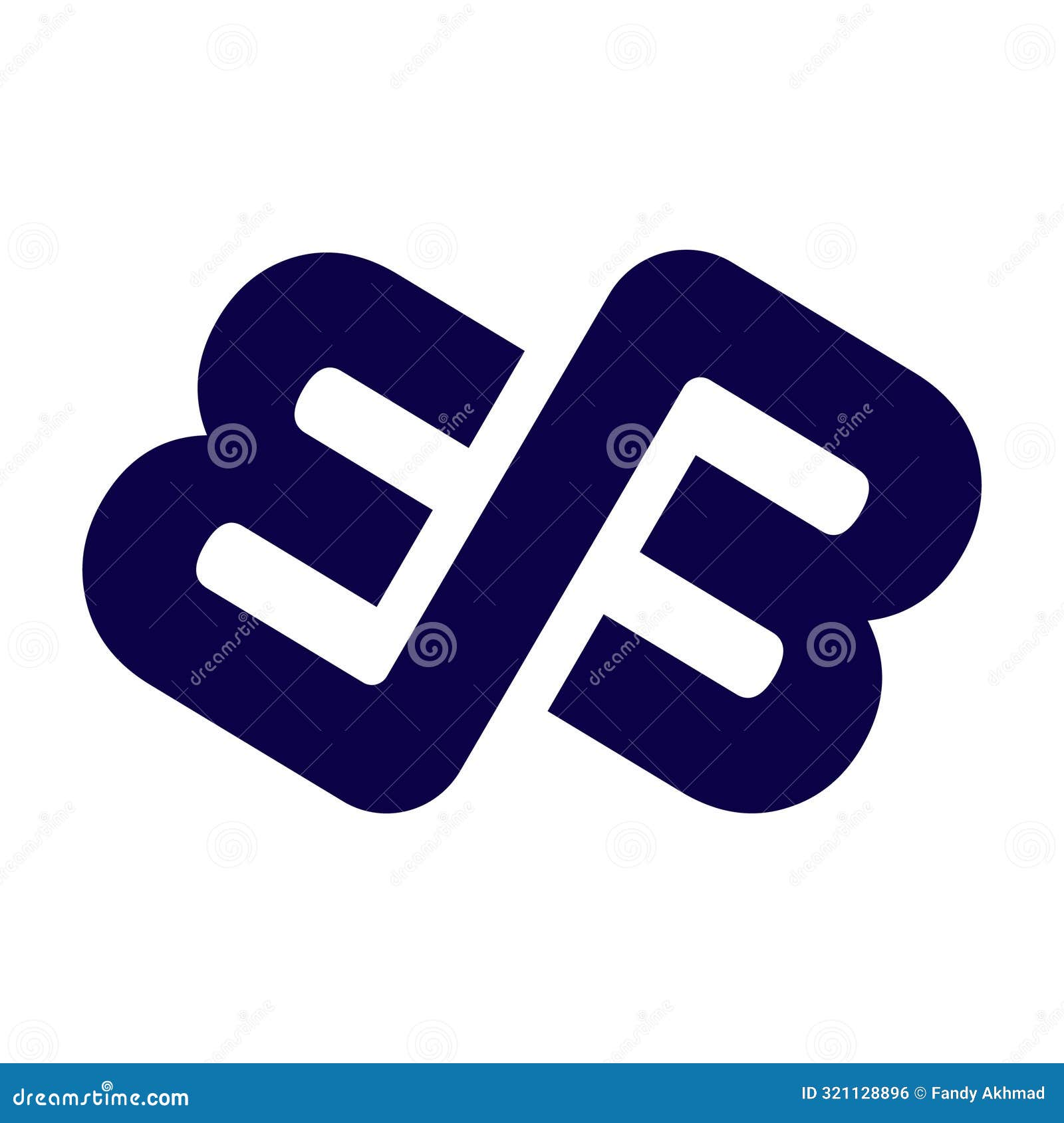 Creative Initial BB Letter Combined Logo Design Vector Graphic Symbol ...