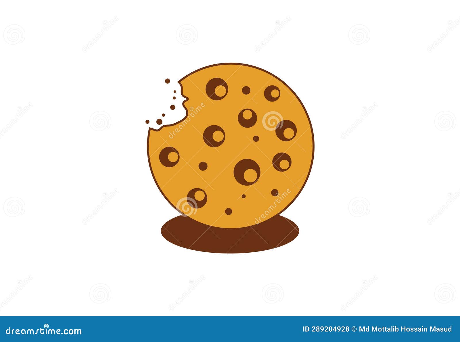 Biscuit, Crunch, Crispy, Snack Shape Logo Design, Vector Illustration ...