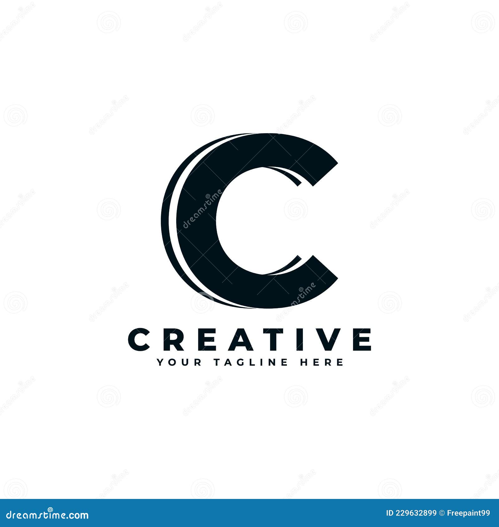 Creative Initial Letter C Logo Design. Usable for Business and Branding ...
