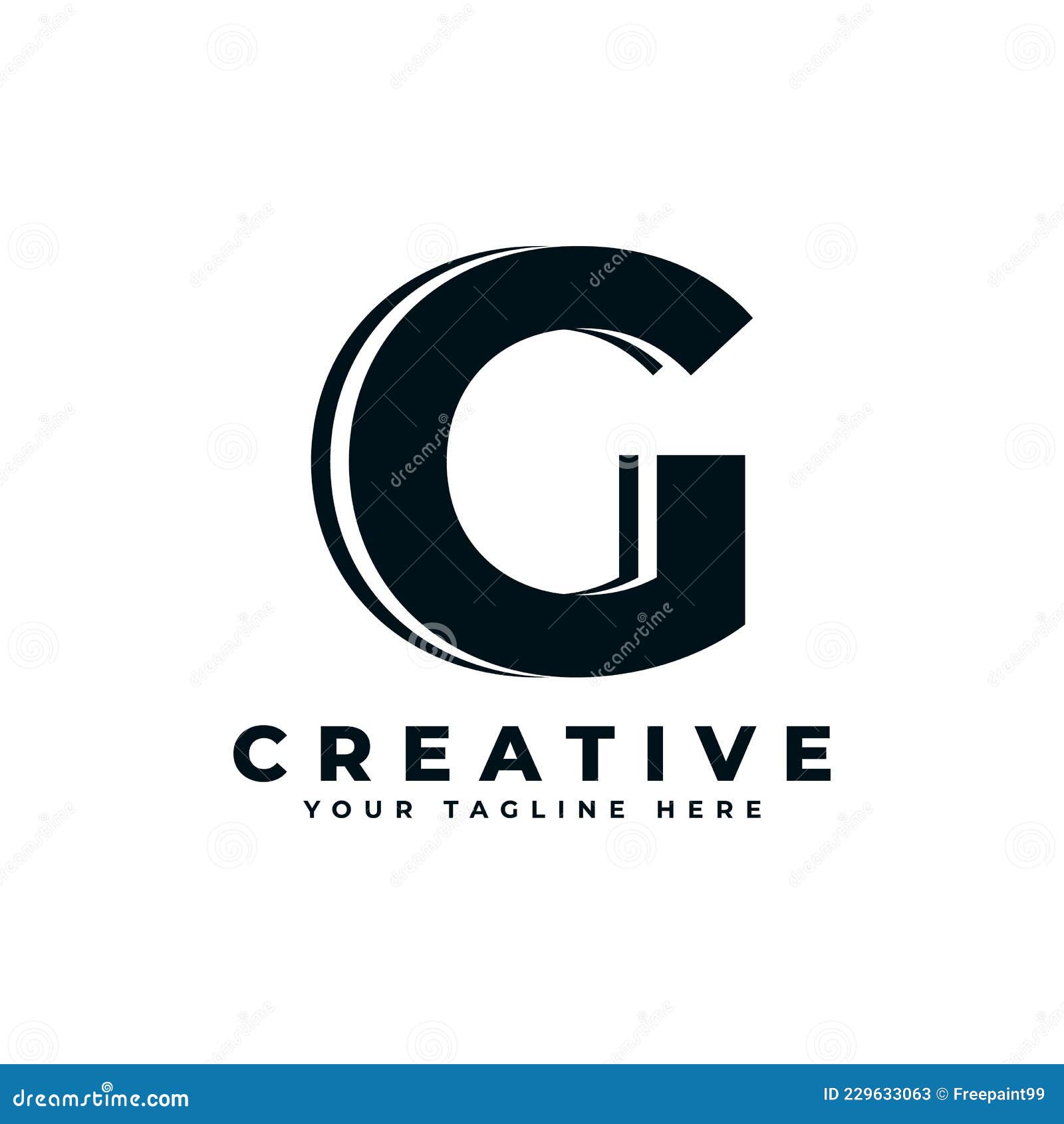 Creative Initial Letter G Logo Design. Usable for Business and Branding ...
