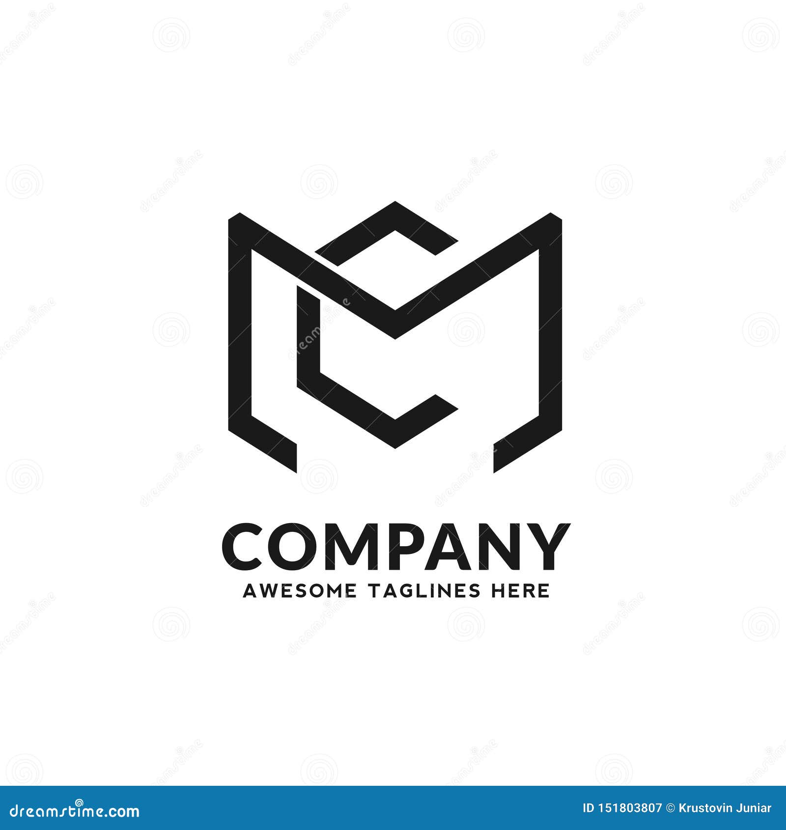 Letter mc monochrome color stock vector. Illustration of corporate ...