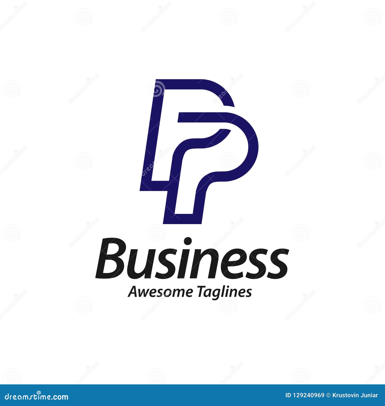 Creative Initial Letter PP Logo Stock Vector - Illustration of green ...