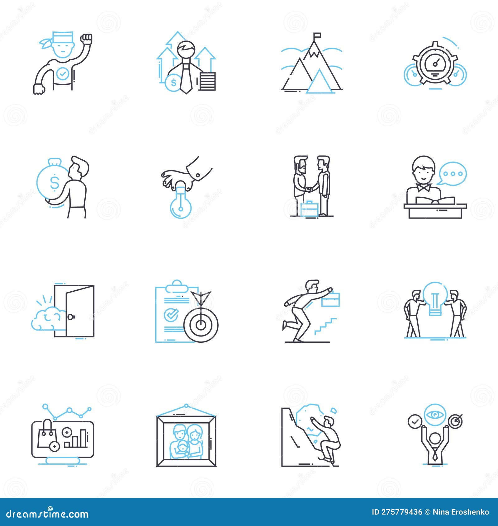 Creative Innovation Linear Icons Set. Imaginative, Innovative, Original ...