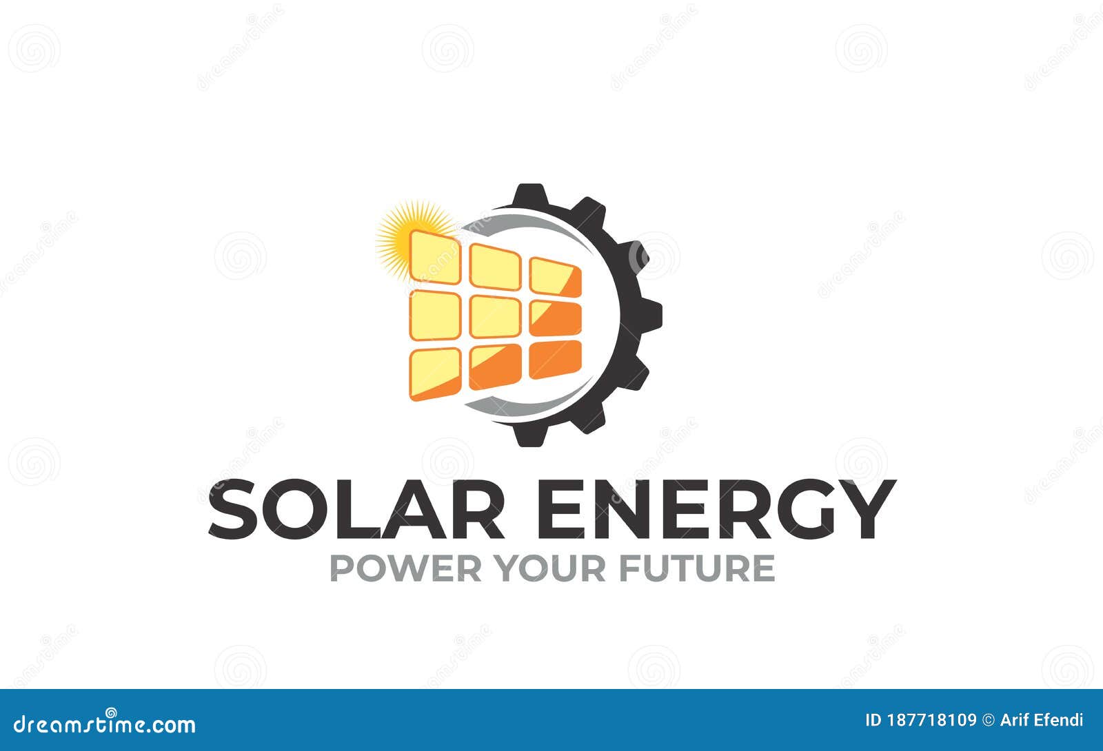 Creative Innovation Solar Energy Power Vector Logo Design Stock Vector ...