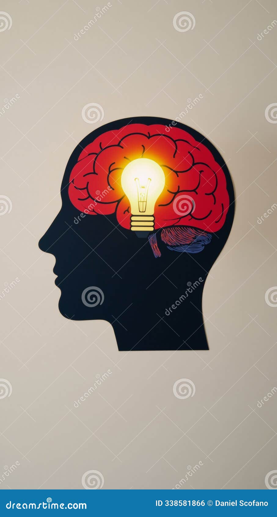 A Creative Innovative Design with a Halfbrainlightbulb Motif ...