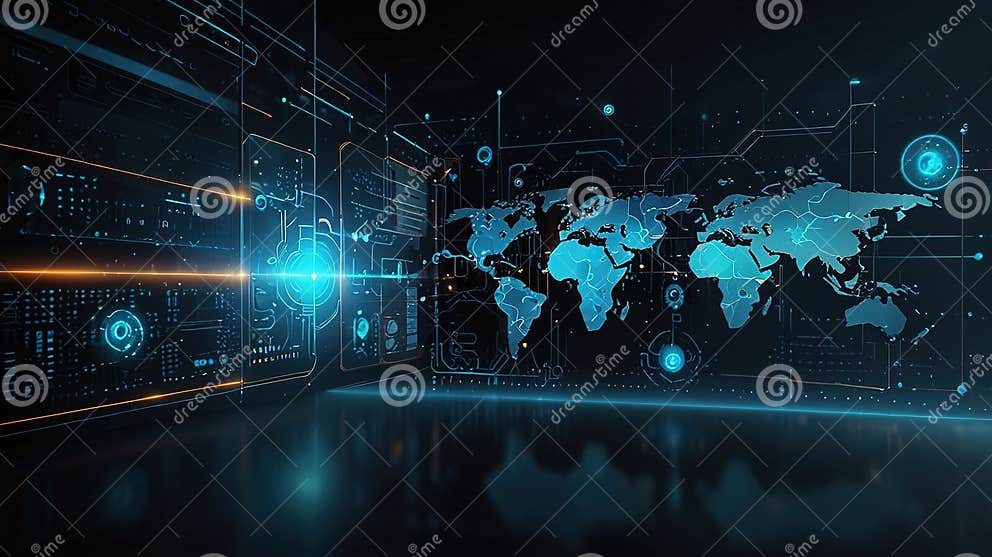 Creative Inovative Technology Background Stock Illustration ...