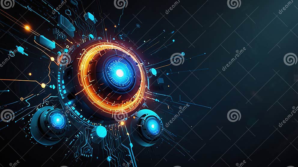 Creative Inovative Technology Background Stock Illustration ...