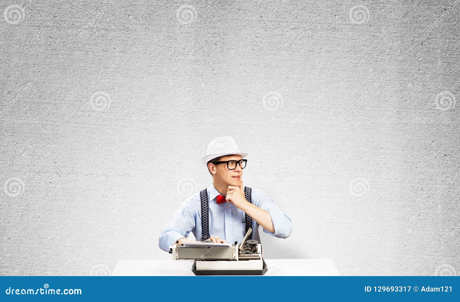Creative Inspiration of Young Writer. Stock Image - Image of study ...