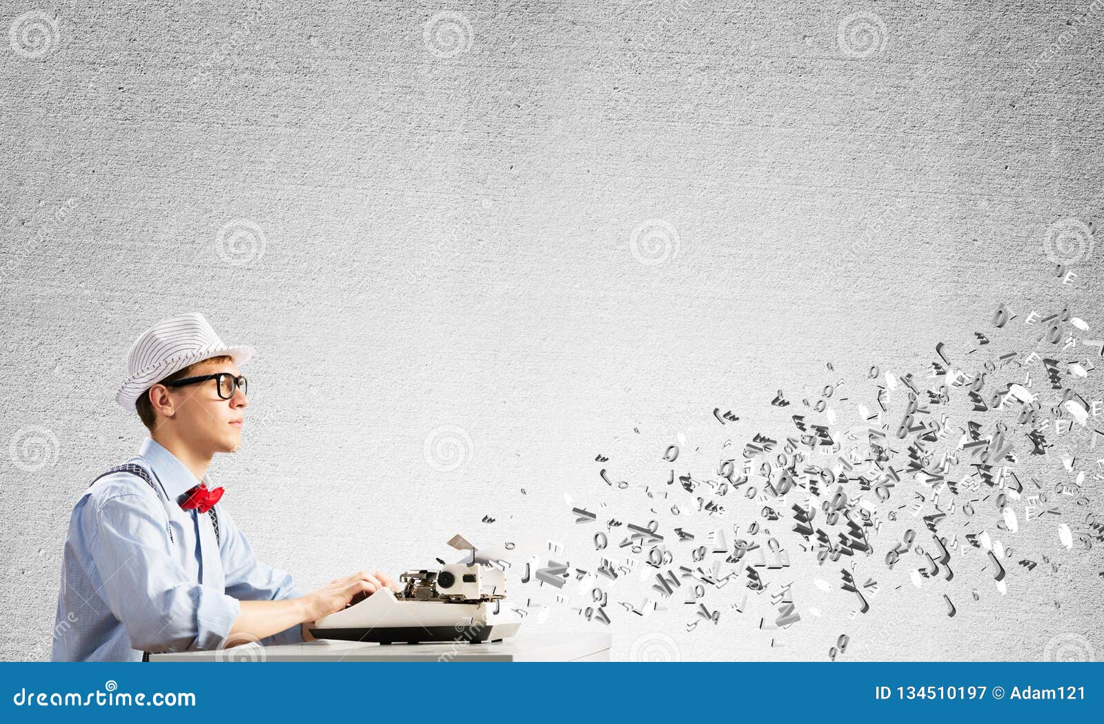 Creative Inspiration of Young Writer. Stock Image - Image of idea ...