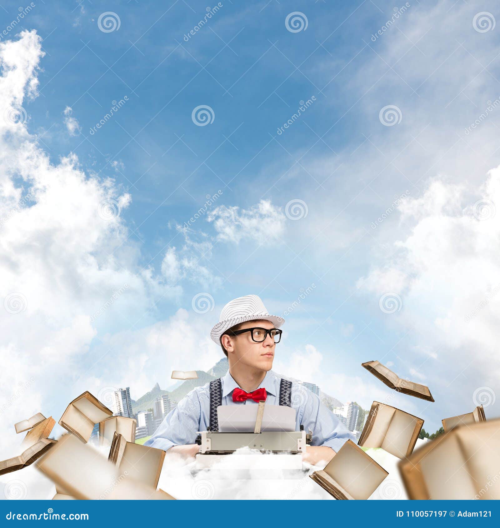 Creative Inspiration of Young Writer. Stock Image - Image of elegant ...