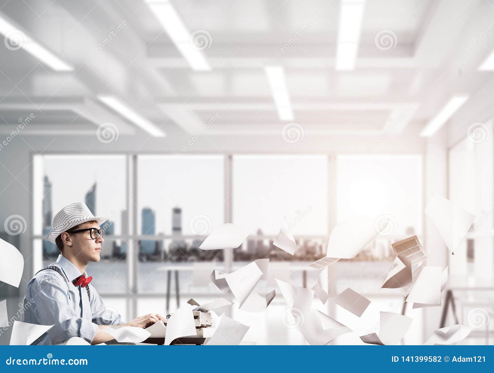 Creative Inspiration of Young Writer. Stock Photo - Image of author ...