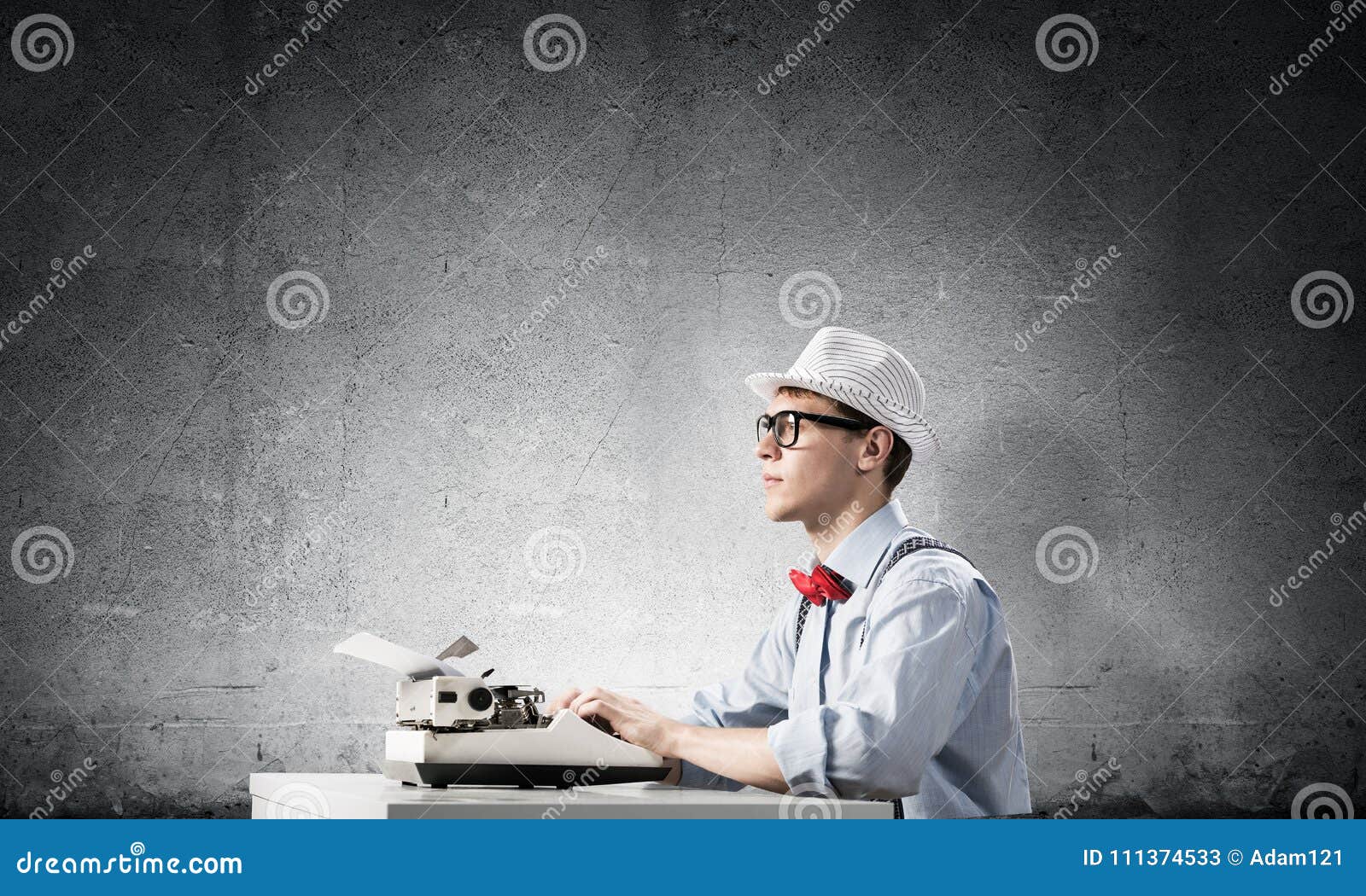 Creative Inspiration of Young Writer. Stock Image - Image of concept ...