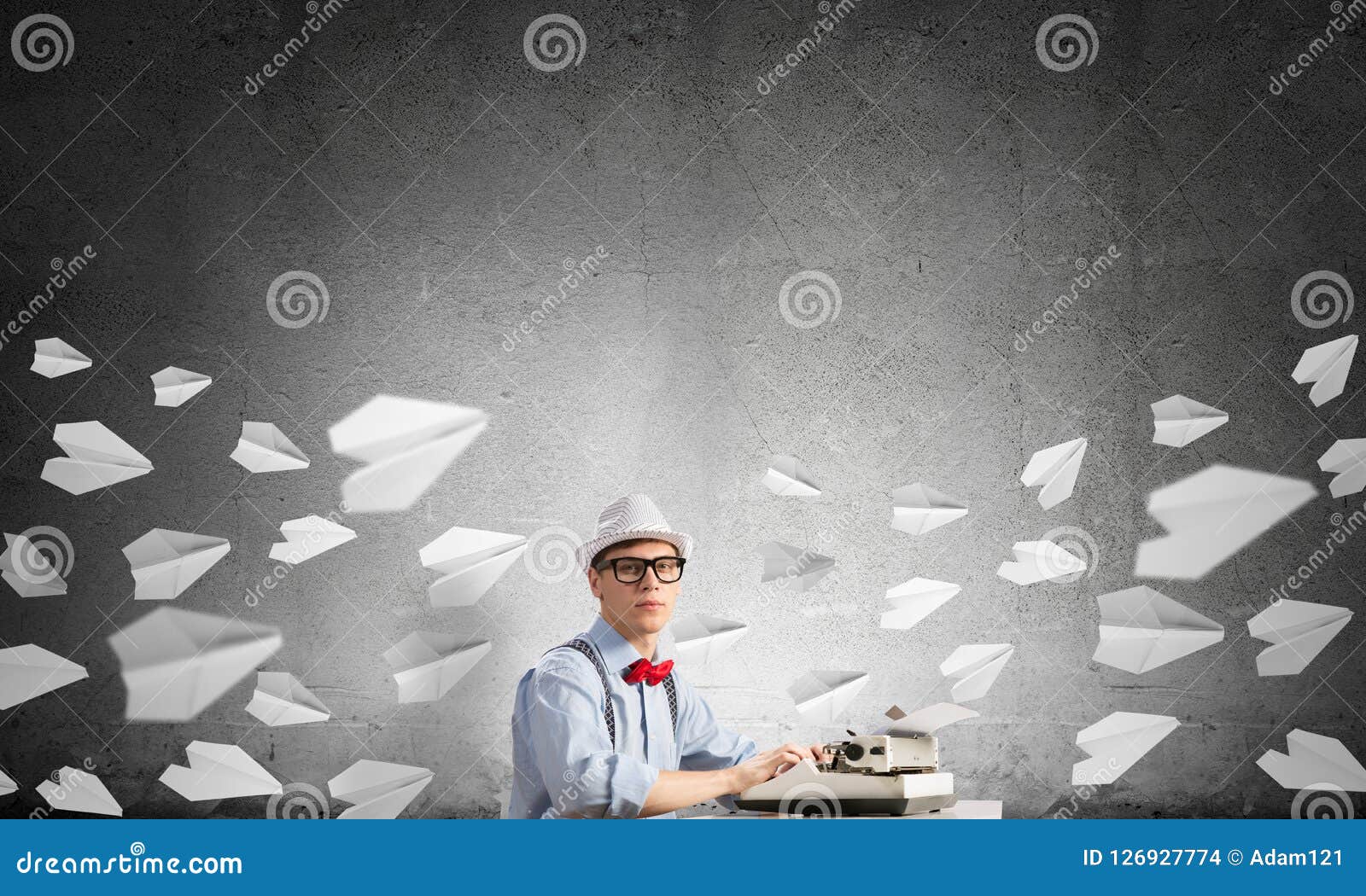 Creative Inspiration of Young Writer. Stock Photo - Image of desk ...