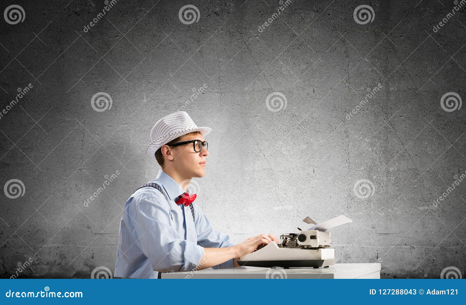 Creative Inspiration of Young Writer. Stock Image - Image of business ...
