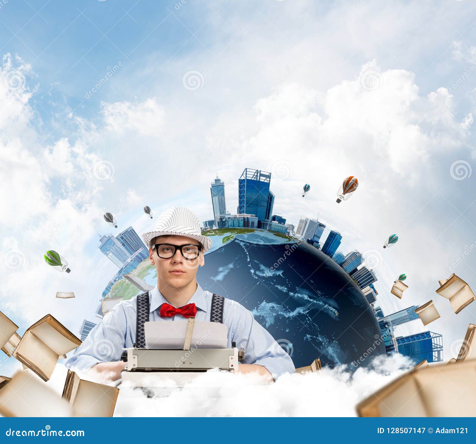 Creative Inspiration of Young Writer. Stock Image - Image of student ...