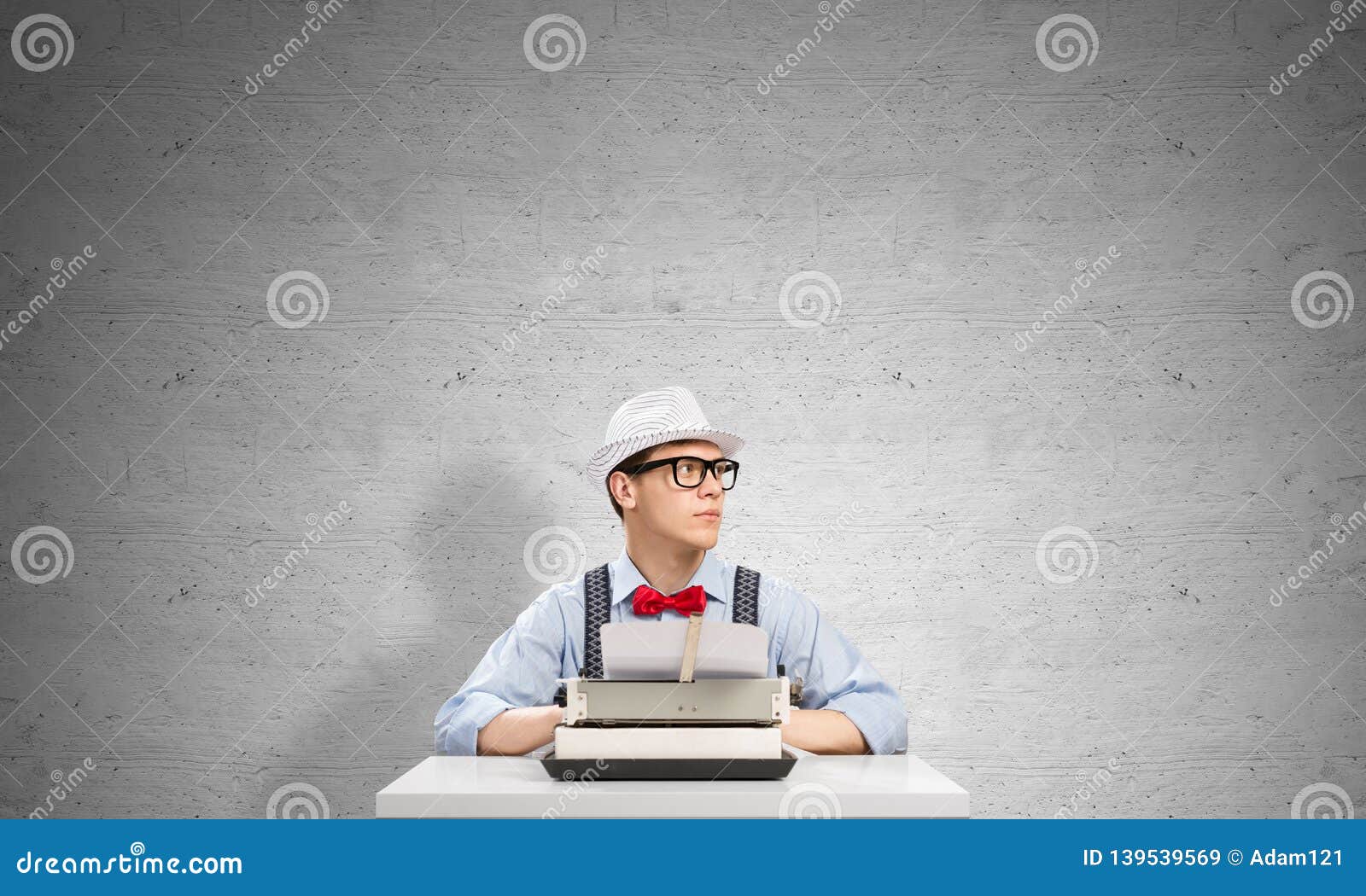 Creative Inspiration of Young Writer. Stock Image - Image of author ...