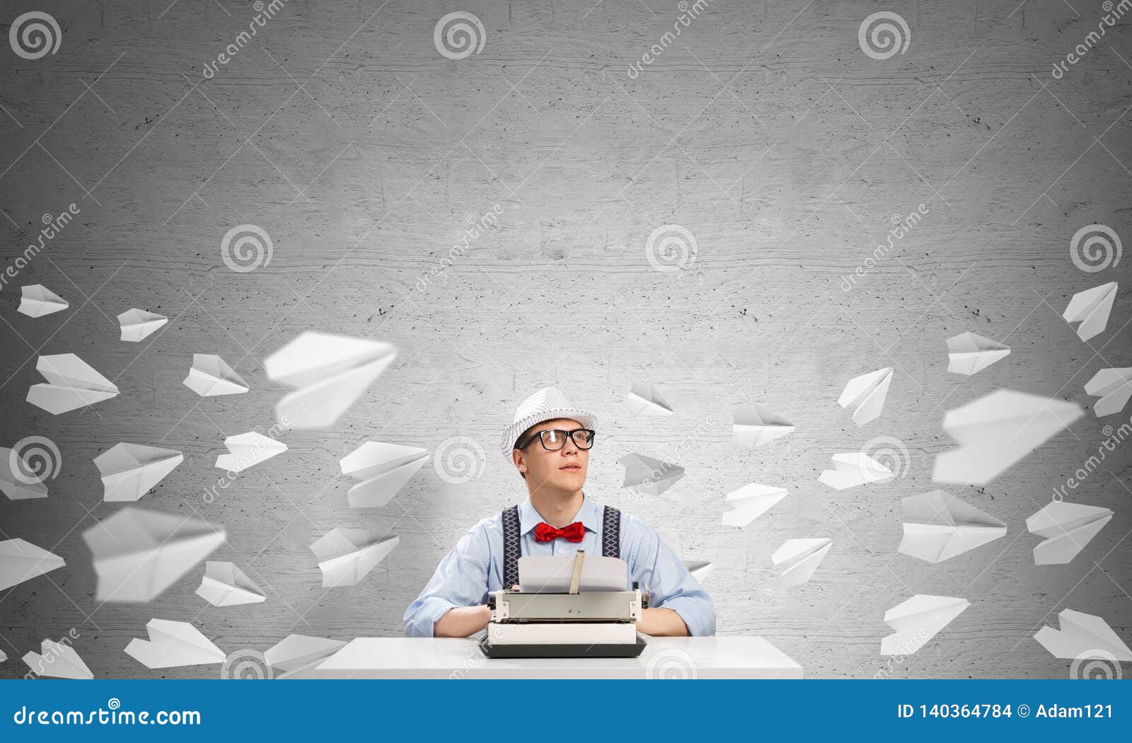 Creative Inspiration of Young Writer. Stock Photo - Image of business ...