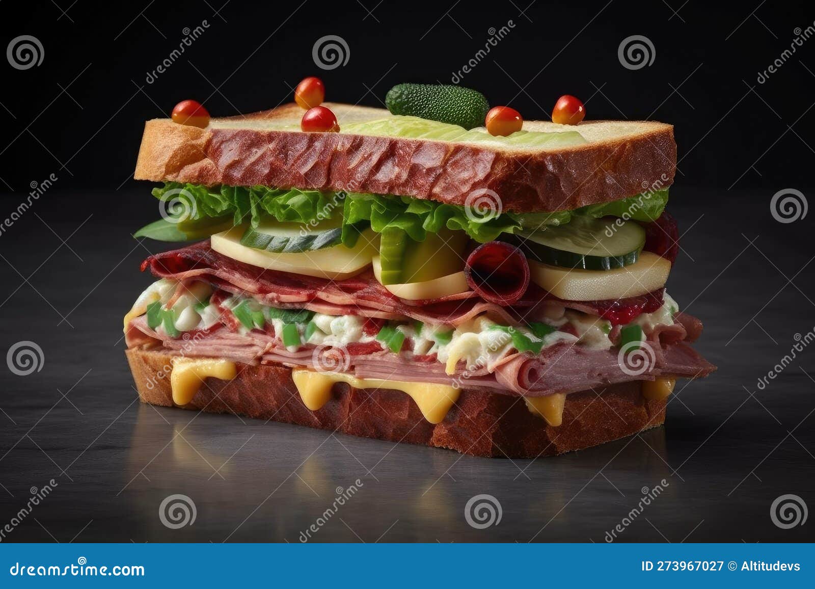 Creative Interpretation of the Classic Sandwich, with Ingredients and ...