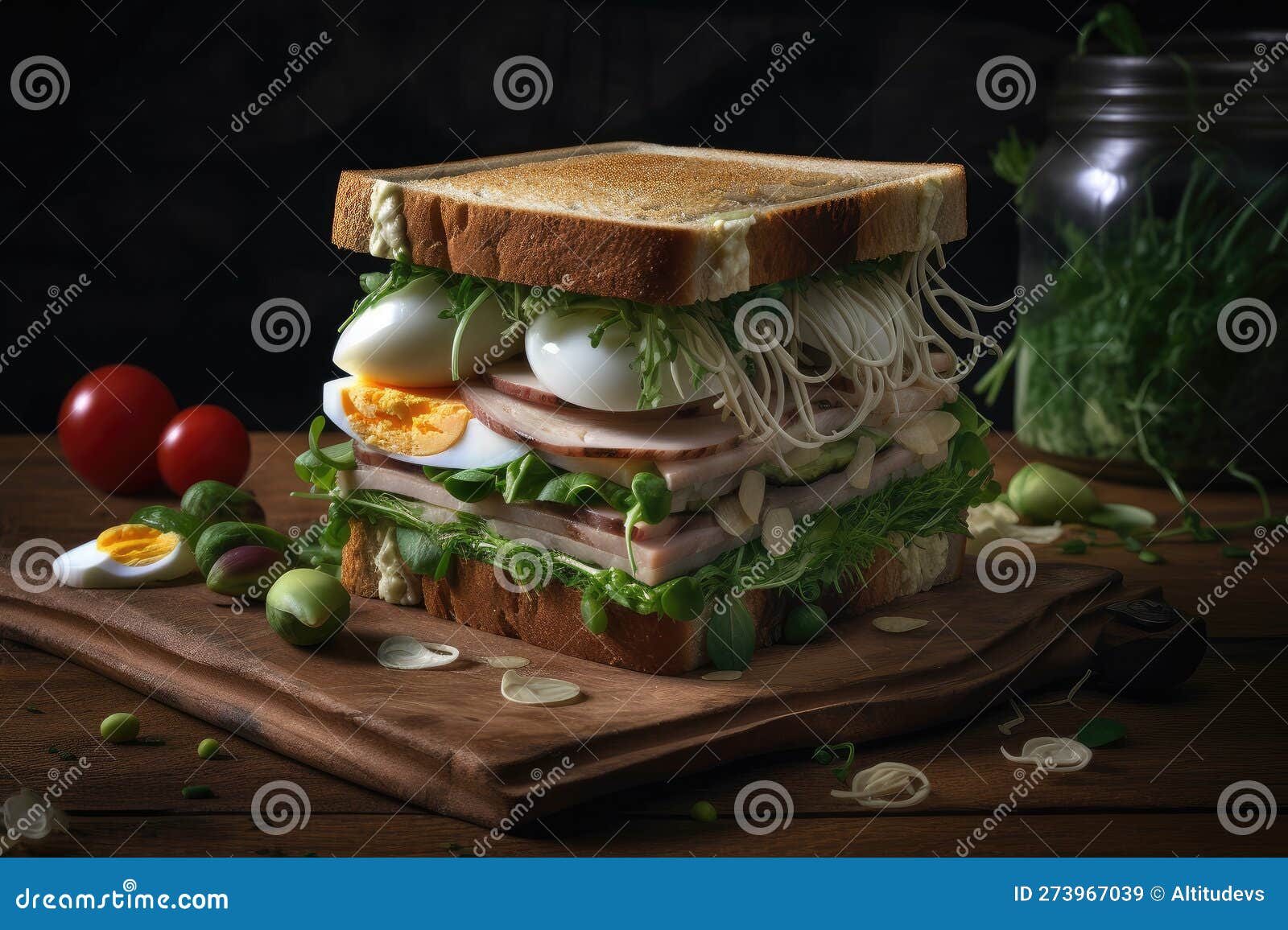 Creative Interpretation of the Classic Sandwich, with Ingredients and ...