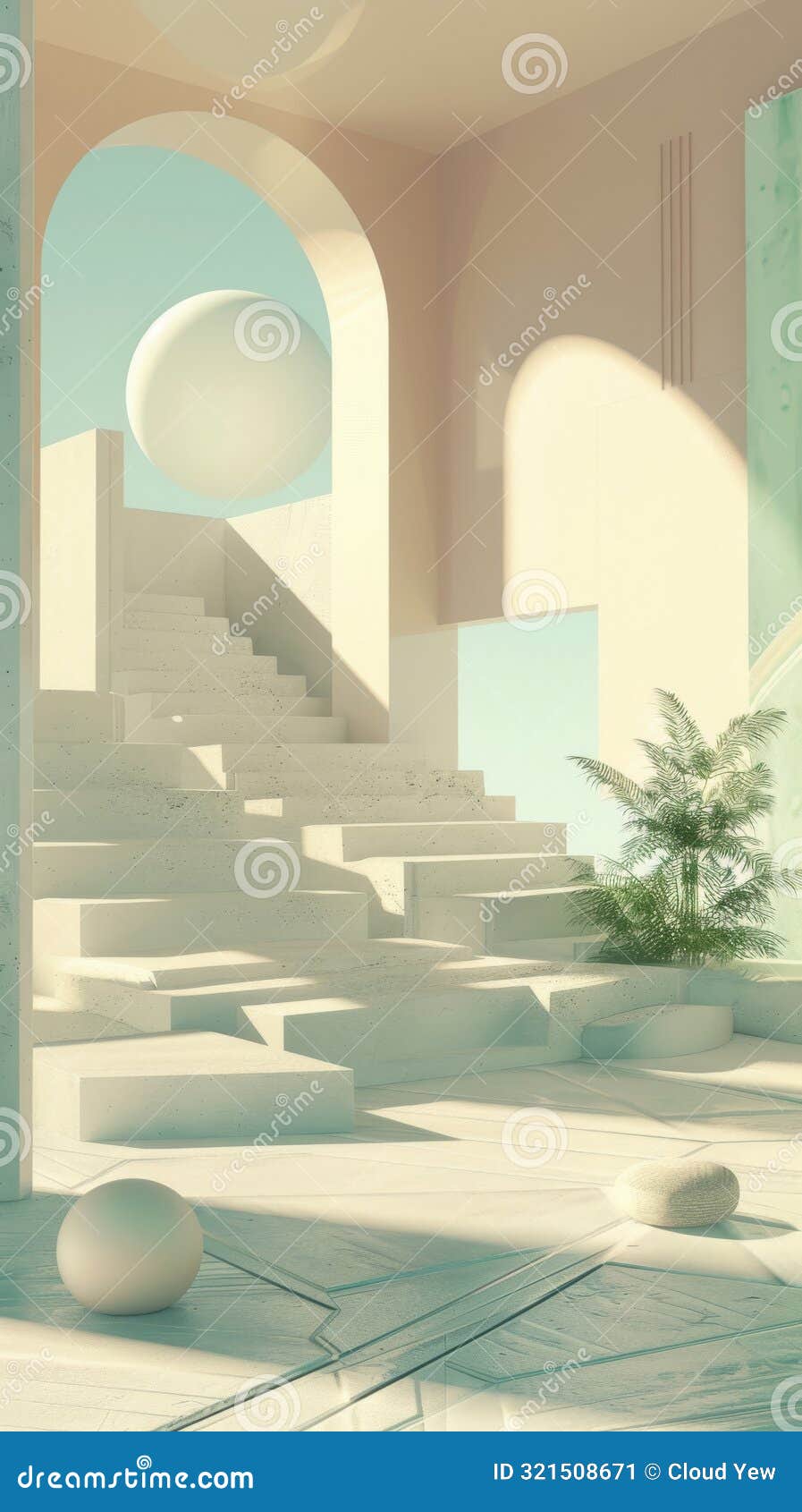 Creative Interpretation of Concepts in a Mockup Layout. Stock ...