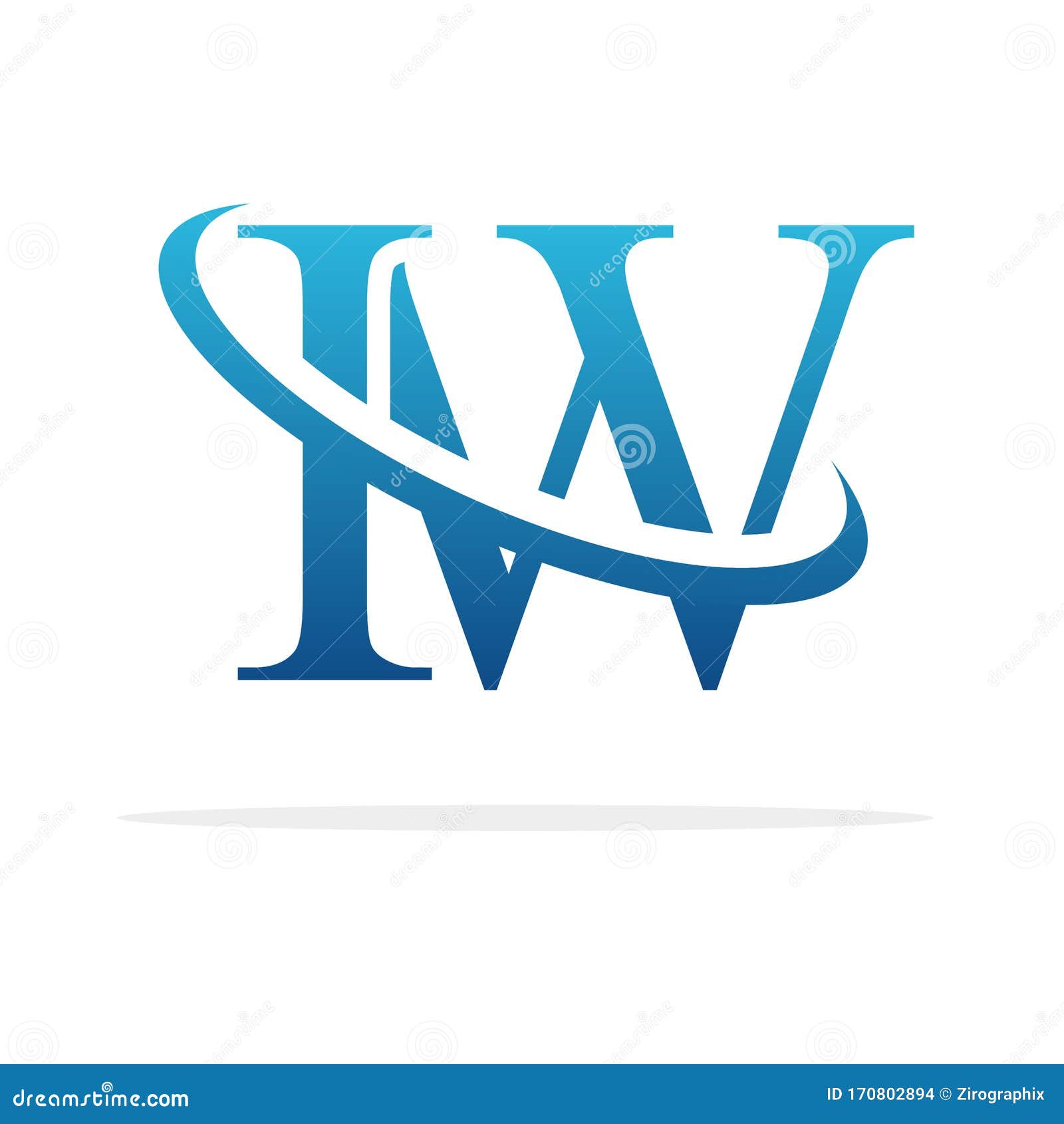 Creative IW Logo Icon Design Stock Vector - Illustration of symbol ...