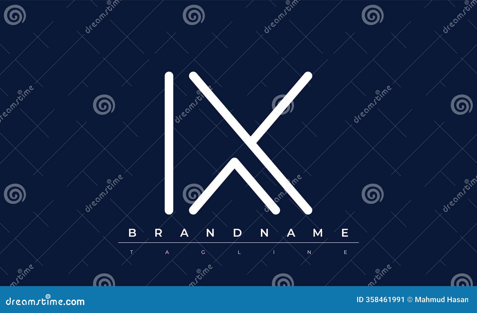 Creative IX Letter Initial Logo Vector Image Stock Vector ...