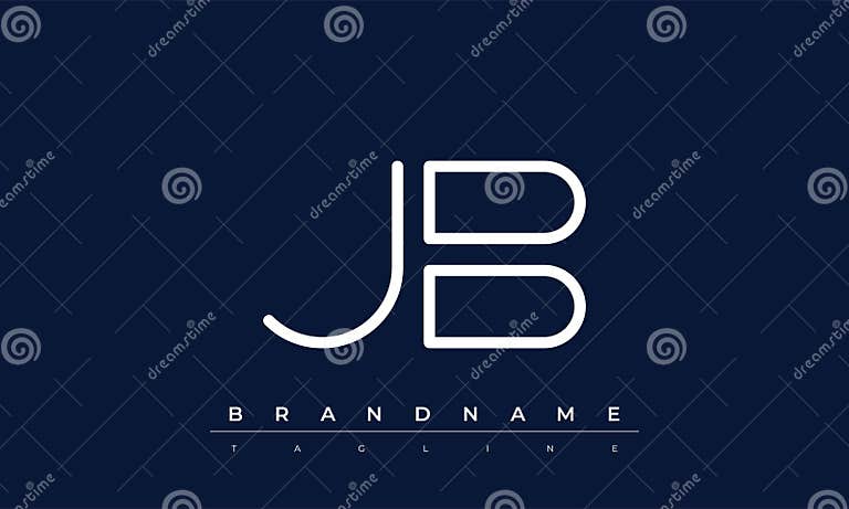 Creative JB Letter Initial Logo Vector Image Stock Vector - Illustration of text, icon: 358461998