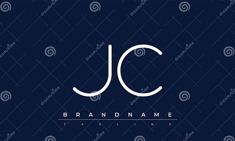 Creative JC Letter Initial Logo Vector Image Stock Vector ...