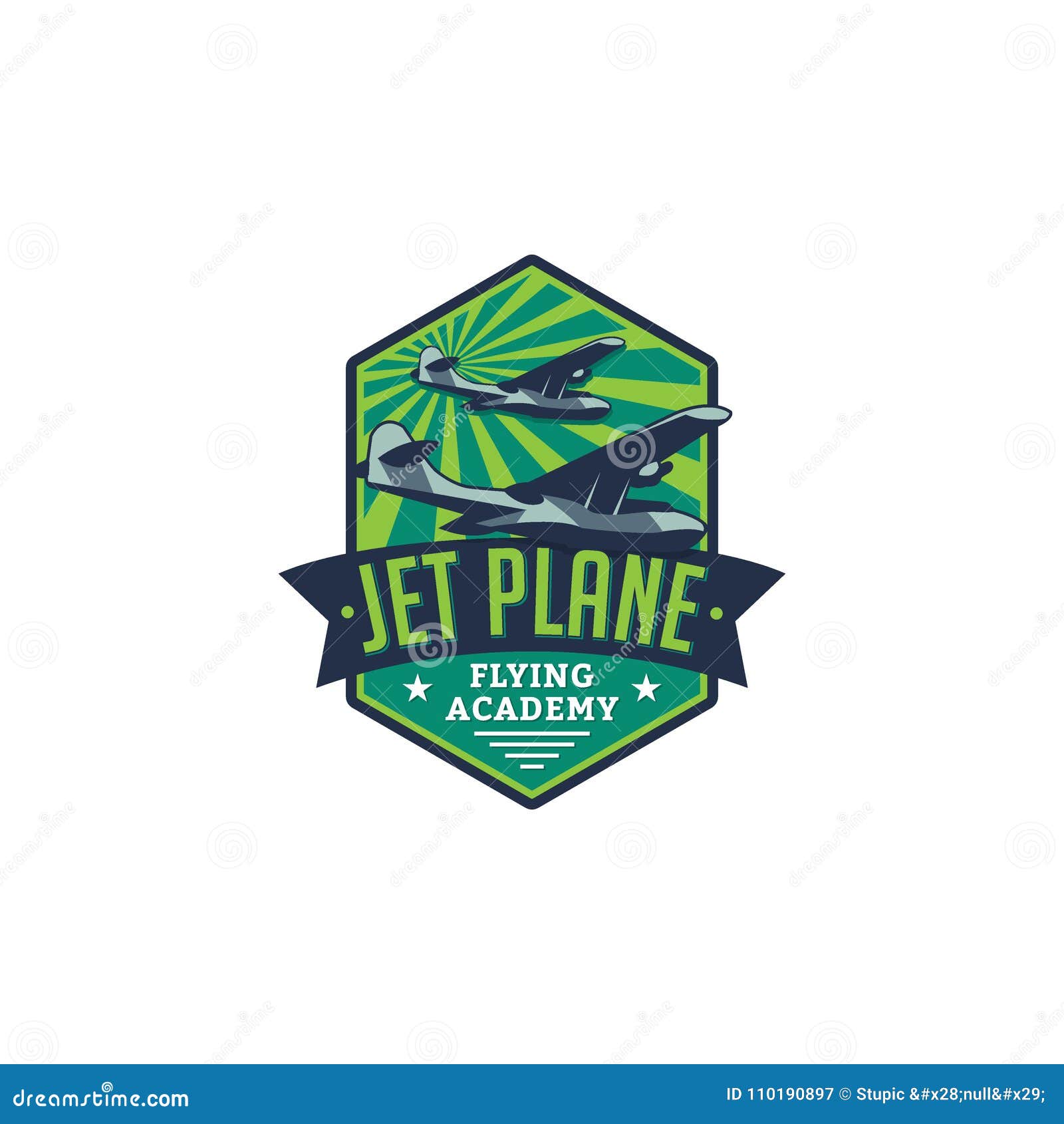 Creative Jet Plane Logo Vector Art Logo Stock Illustration ...