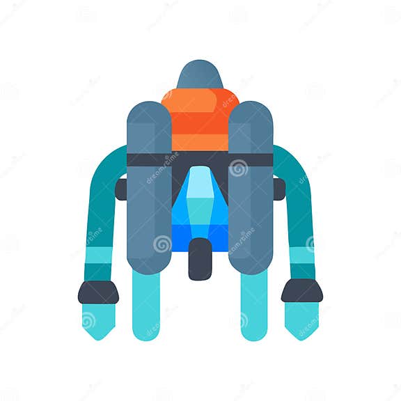Creative Jetpack Icon for Digital Use Stock Illustration - Illustration ...