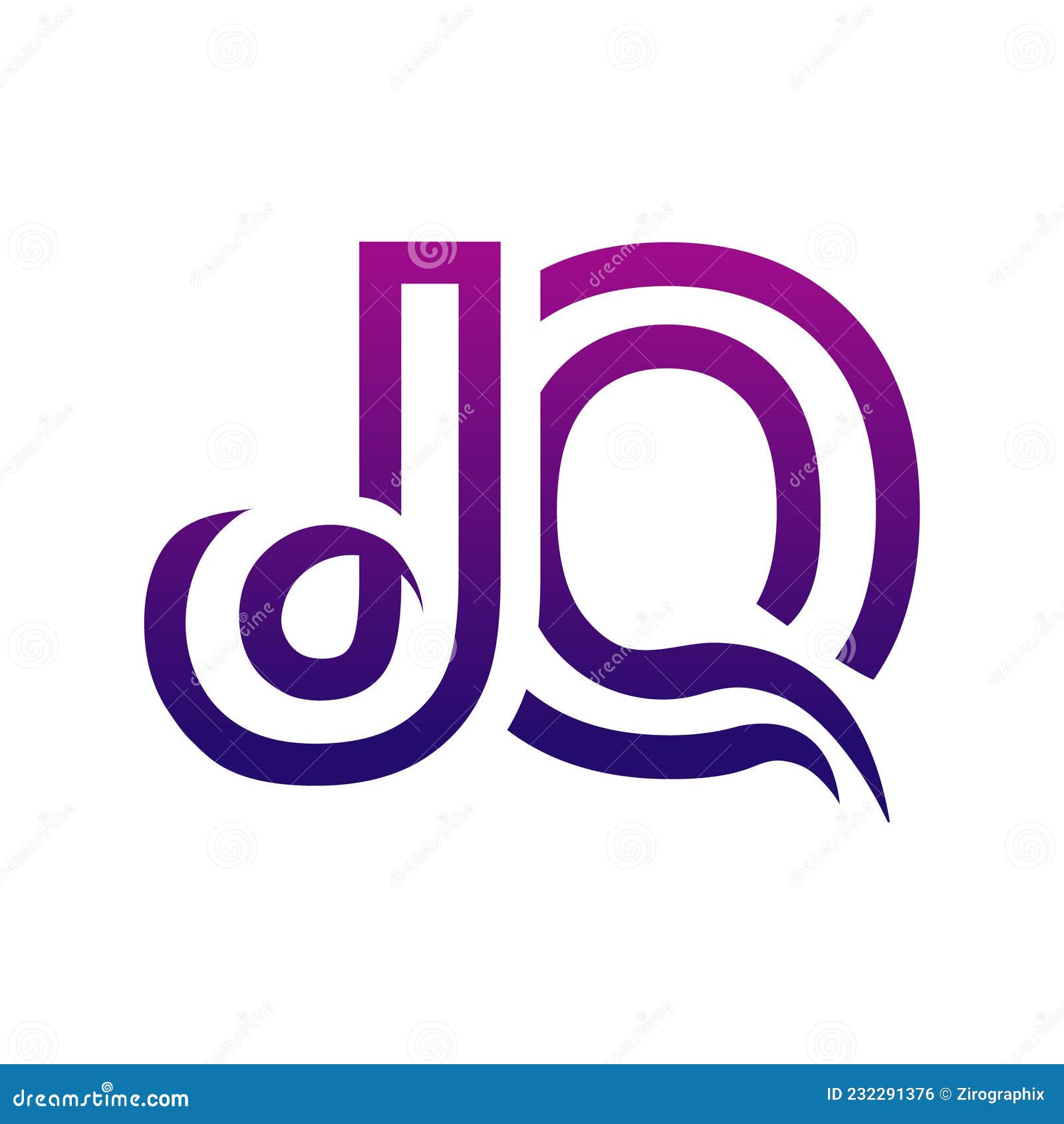Creative JQ Logo Icon Design Stock Vector - Illustration of blue, logo ...
