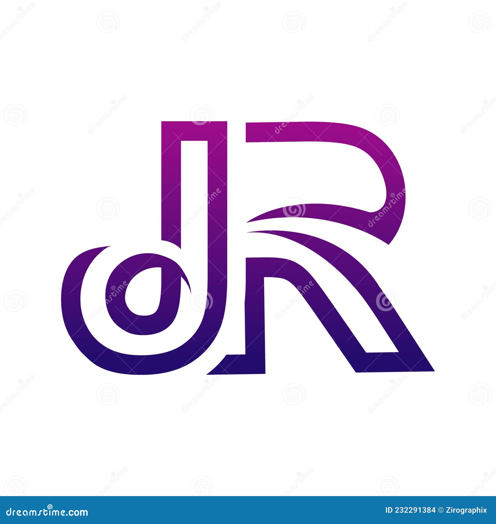 Creative JR Logo Icon Design Stock Vector - Illustration of money, idea ...