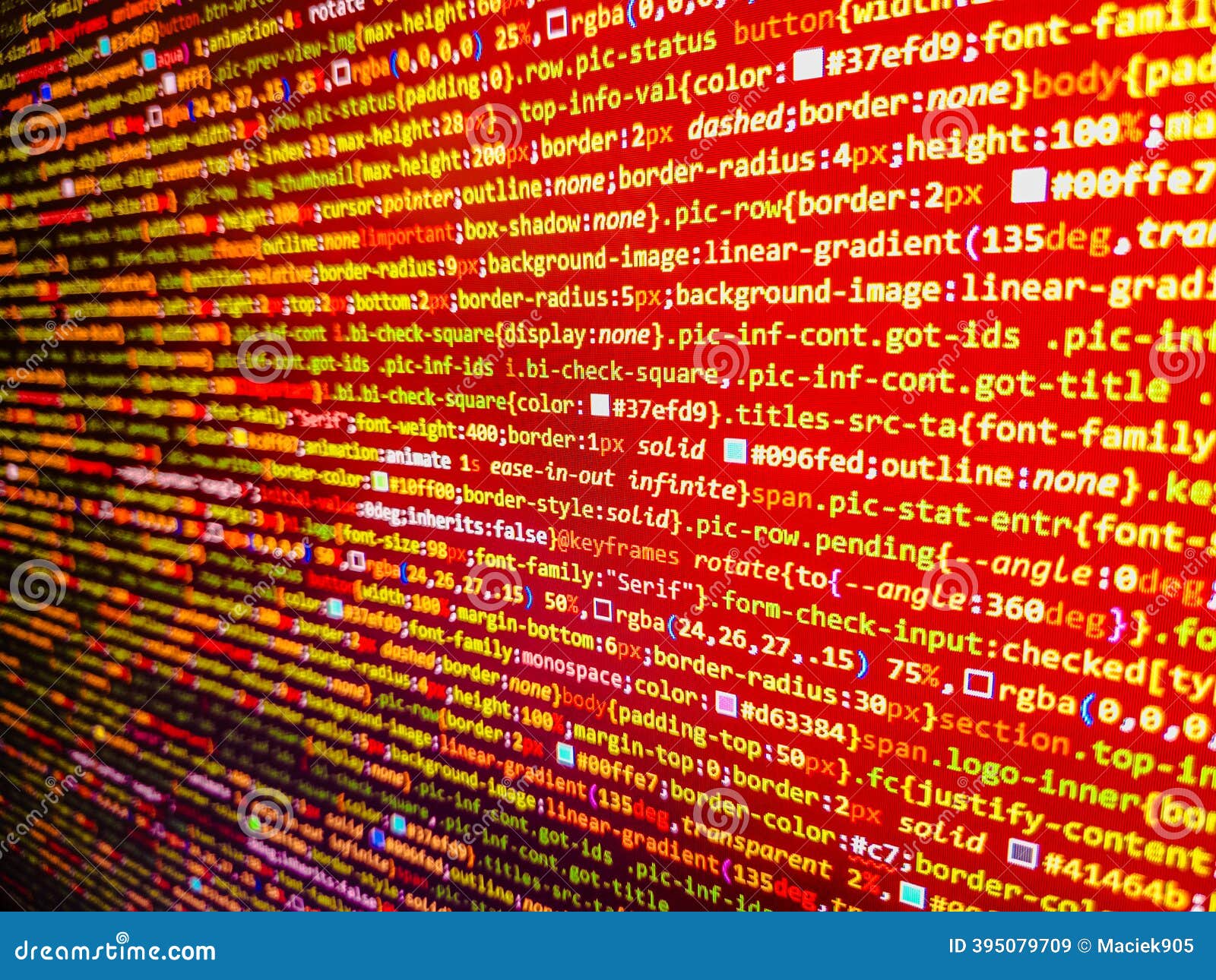 HTML Website Structure. Abstract Source Code Background. Website ...