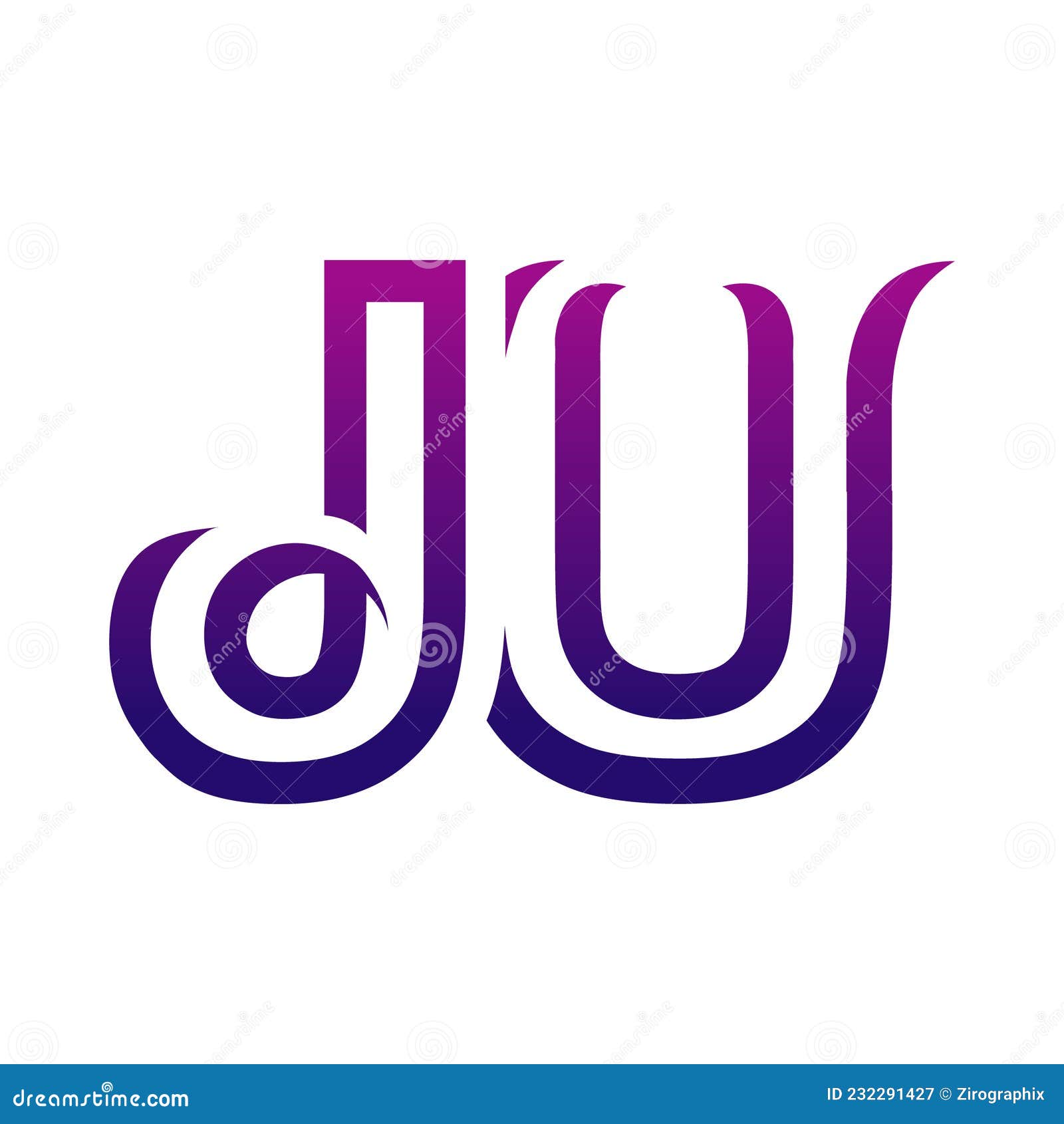 Creative JU Logo Icon Design Stock Vector - Illustration of crisp, idea ...