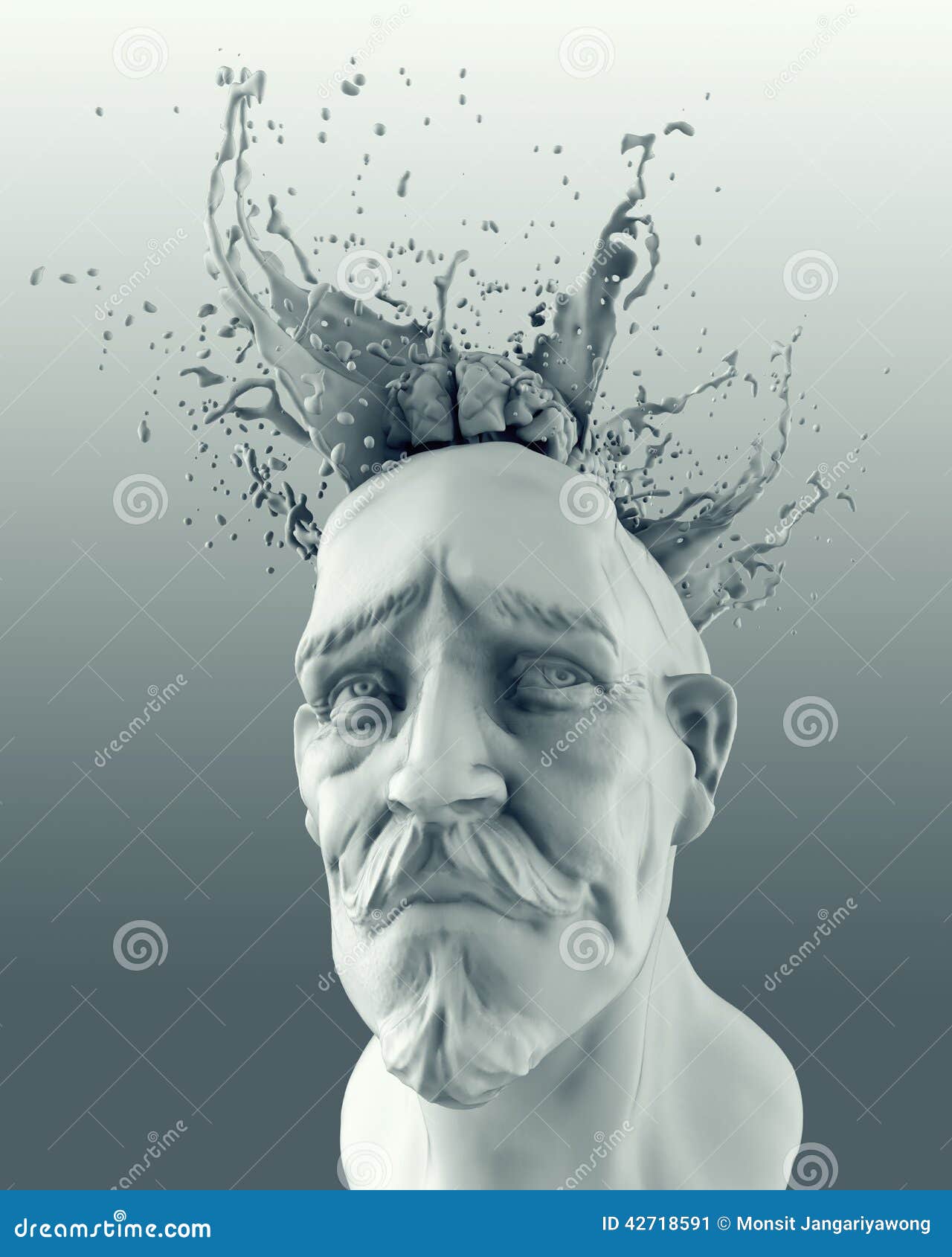 Brain With Clipping Mask Royalty-Free Stock Image | CartoonDealer.com ...