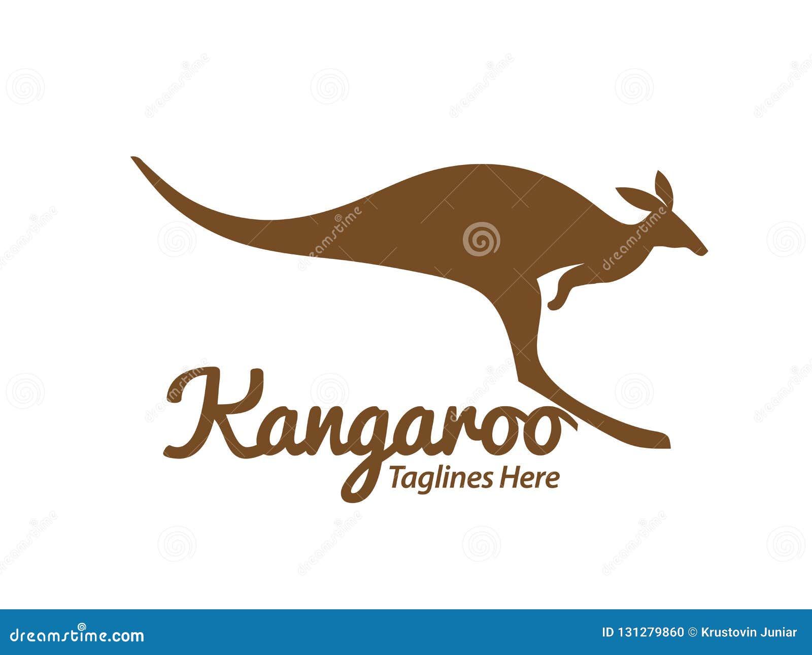 Creative Kangaroo logo stock vector. Illustration of style - 131279860