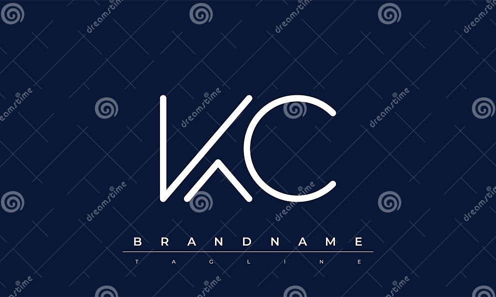 Creative KC Letter Initial Logo Vector Image Stock Vector ...