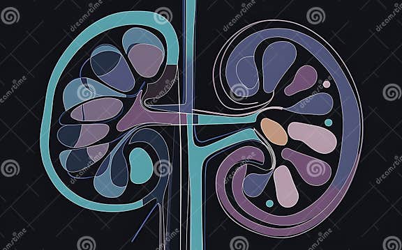 Creative Kidney Pattern Wallpaper for Medical Awareness Stock ...