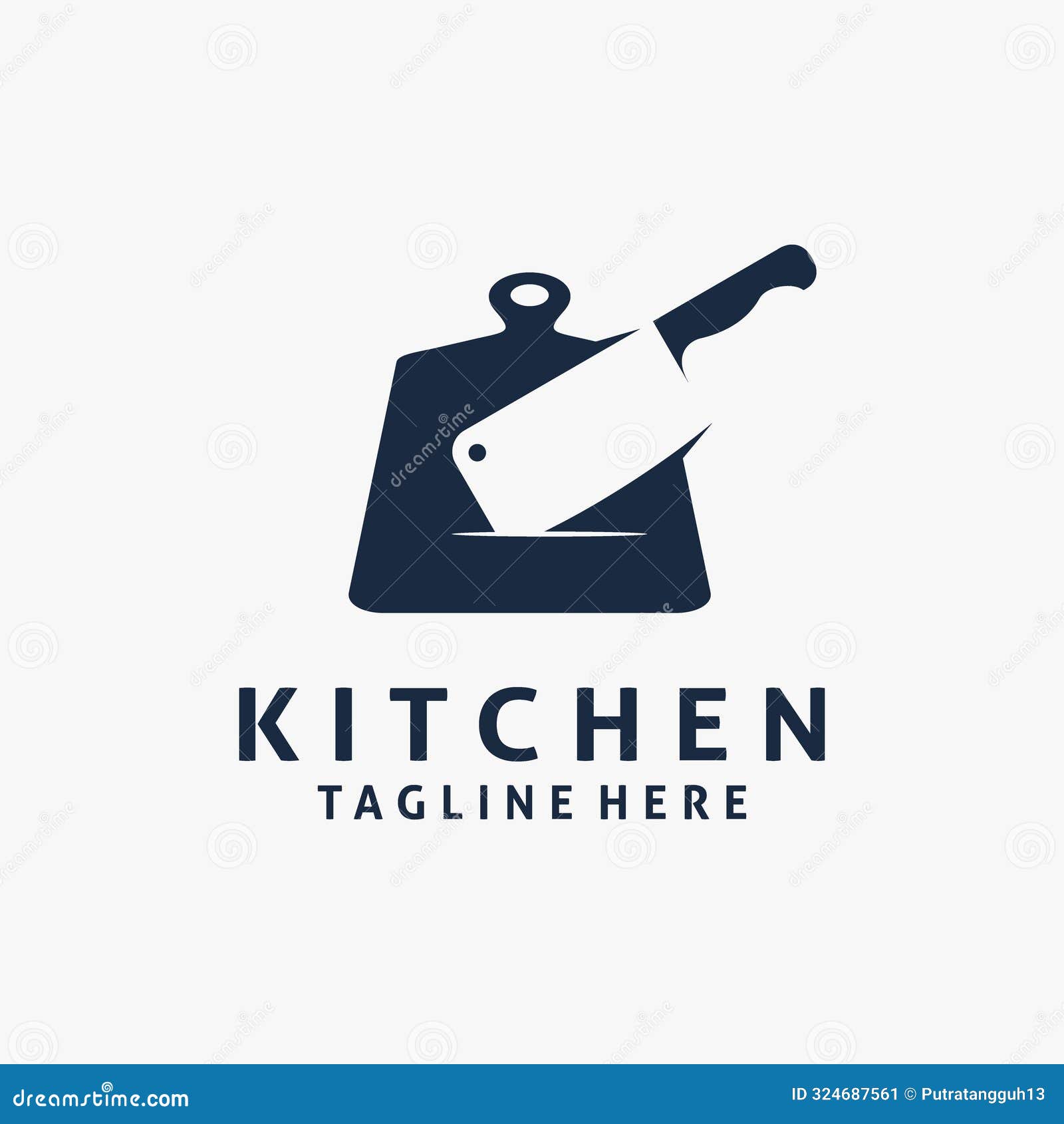 Creative Kitchen Logo Design Stock Illustration - Illustration of ...