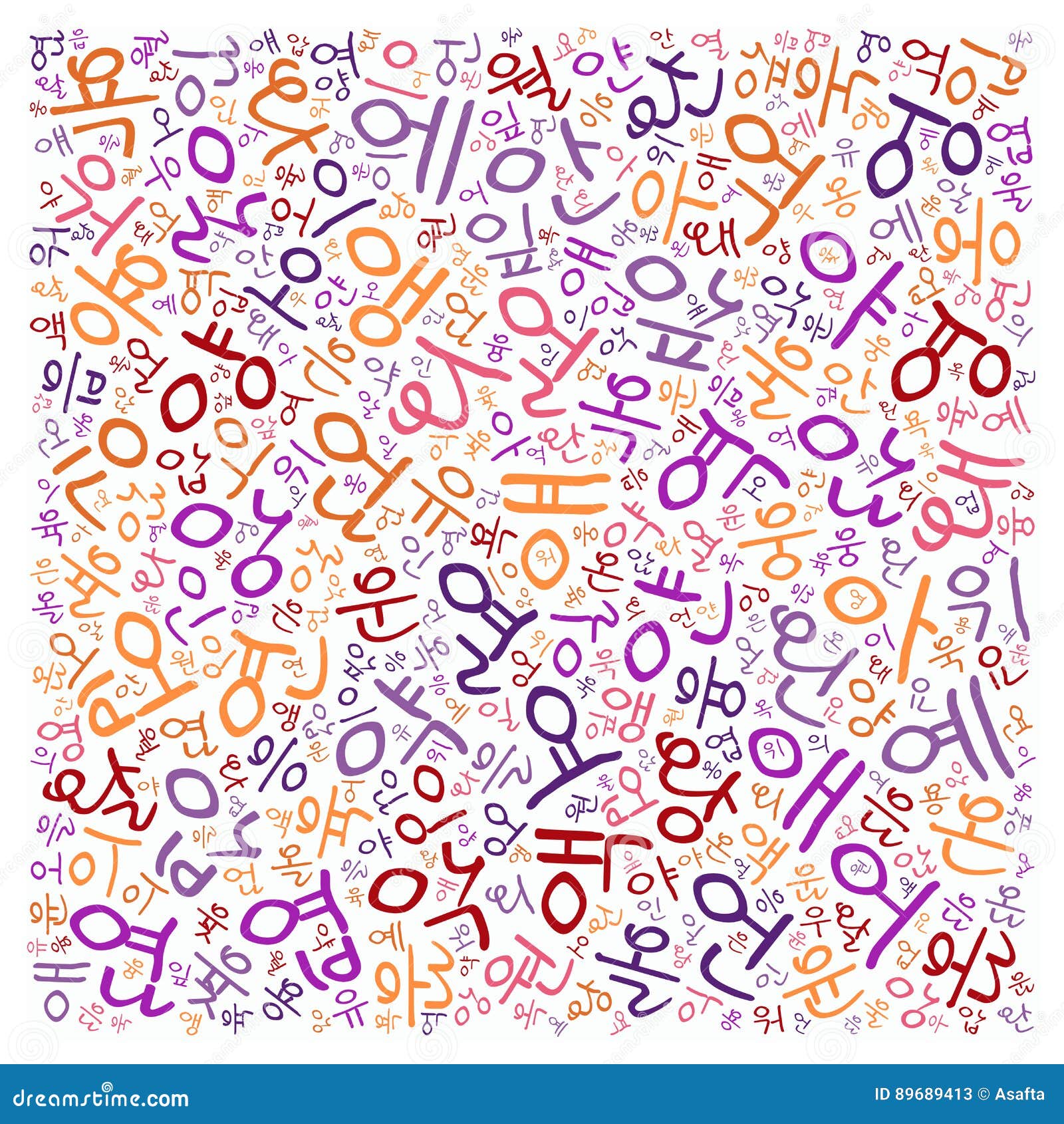 Creative Korean Alphabet Texture Background Royalty-Free Stock ...