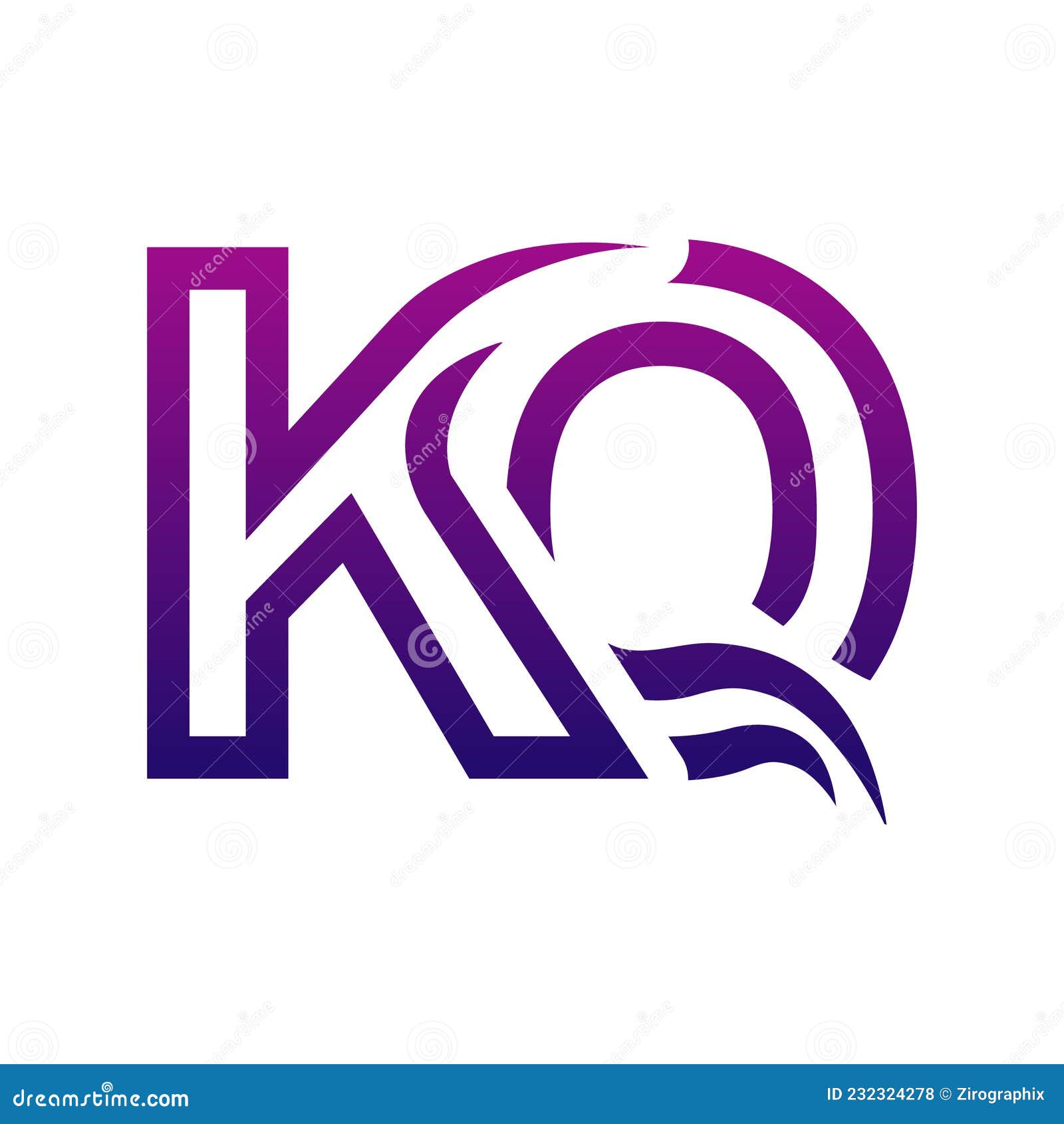Creative KQ Logo Icon Design Stock Vector - Illustration of graphic ...