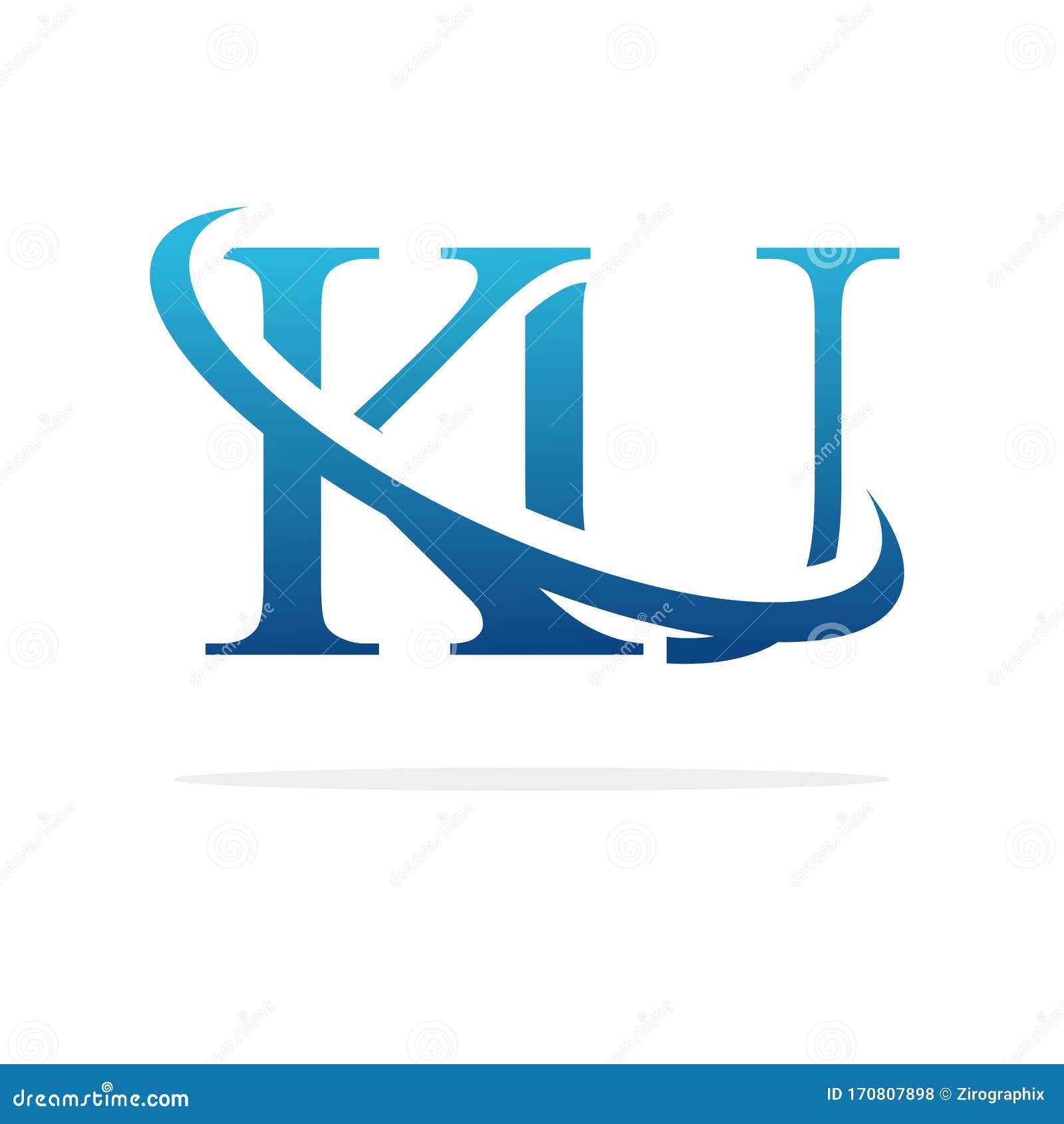 Creative KU Logo Icon Design Stock Vector - Illustration of full ...