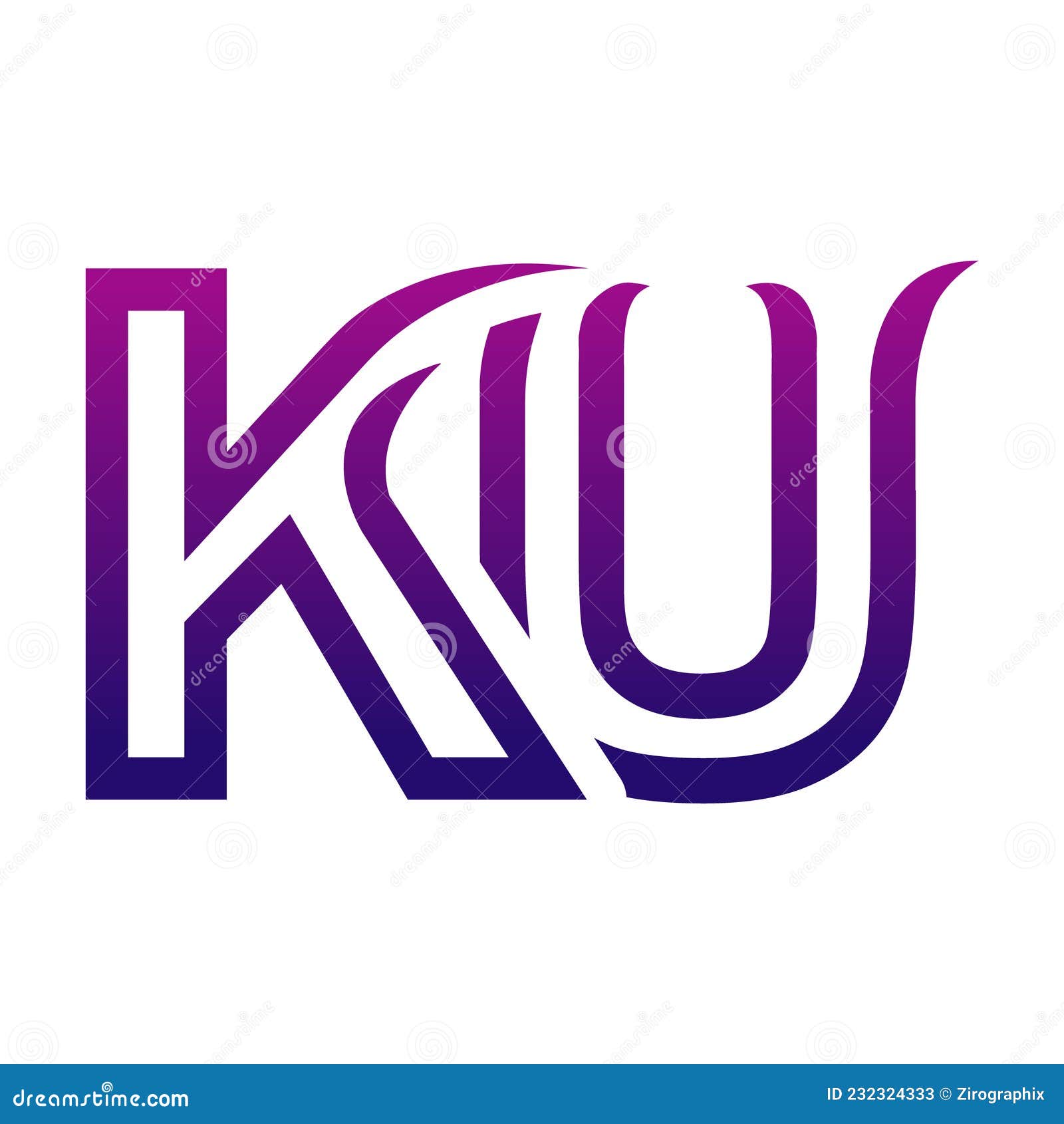 Creative KU Logo Icon Design Stock Vector - Illustration of business ...