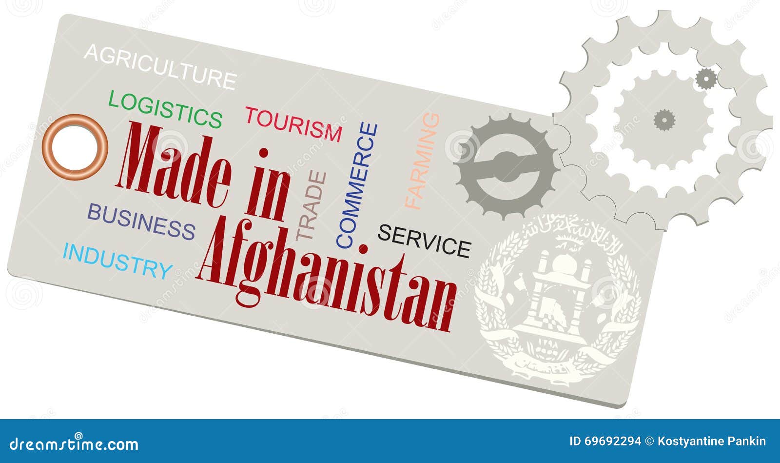 Creative Label Made in Afghanistan Stock Vector - Illustration of ...