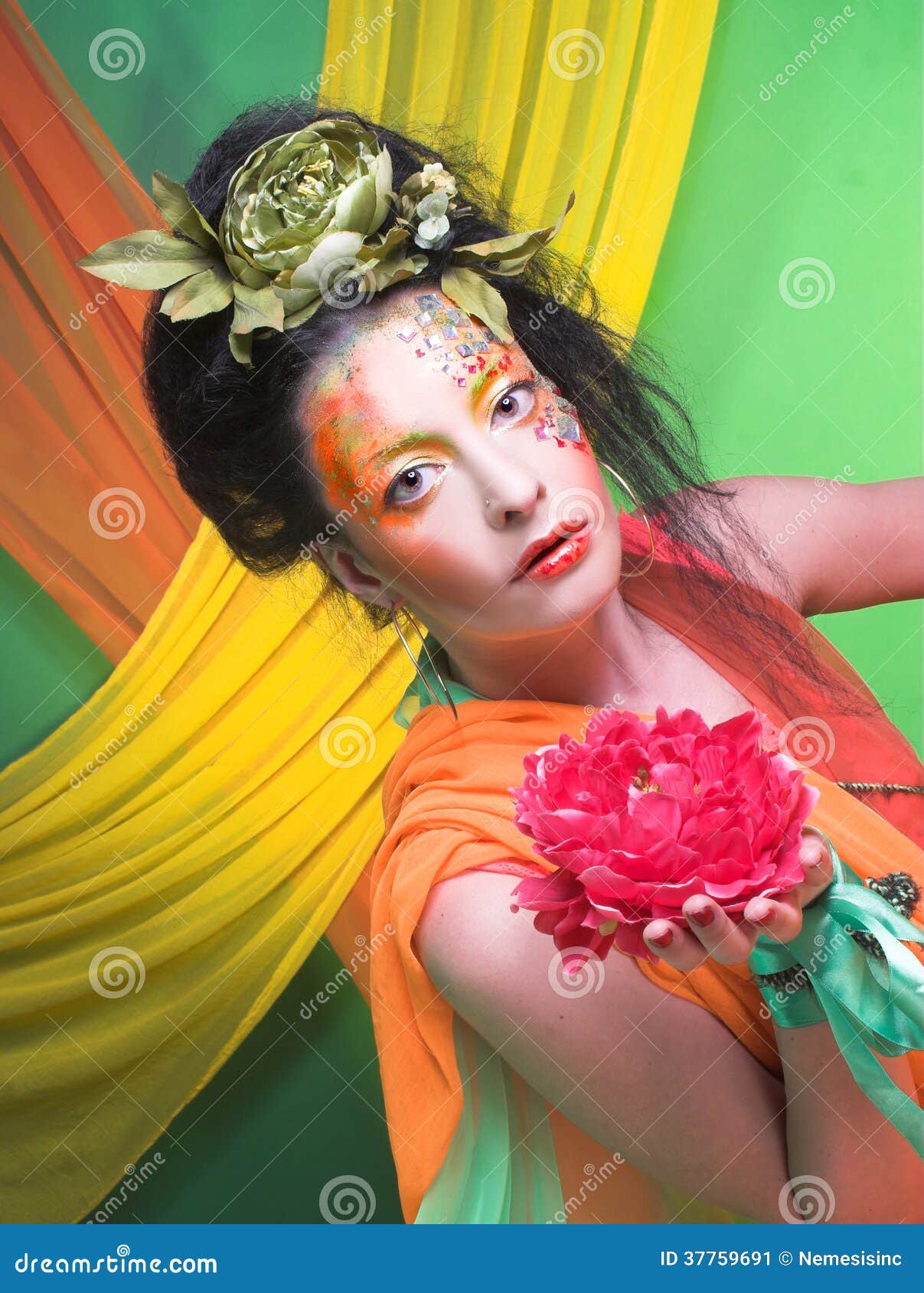 Creative lady. stock image. Image of couture, happy, colorful - 37759691