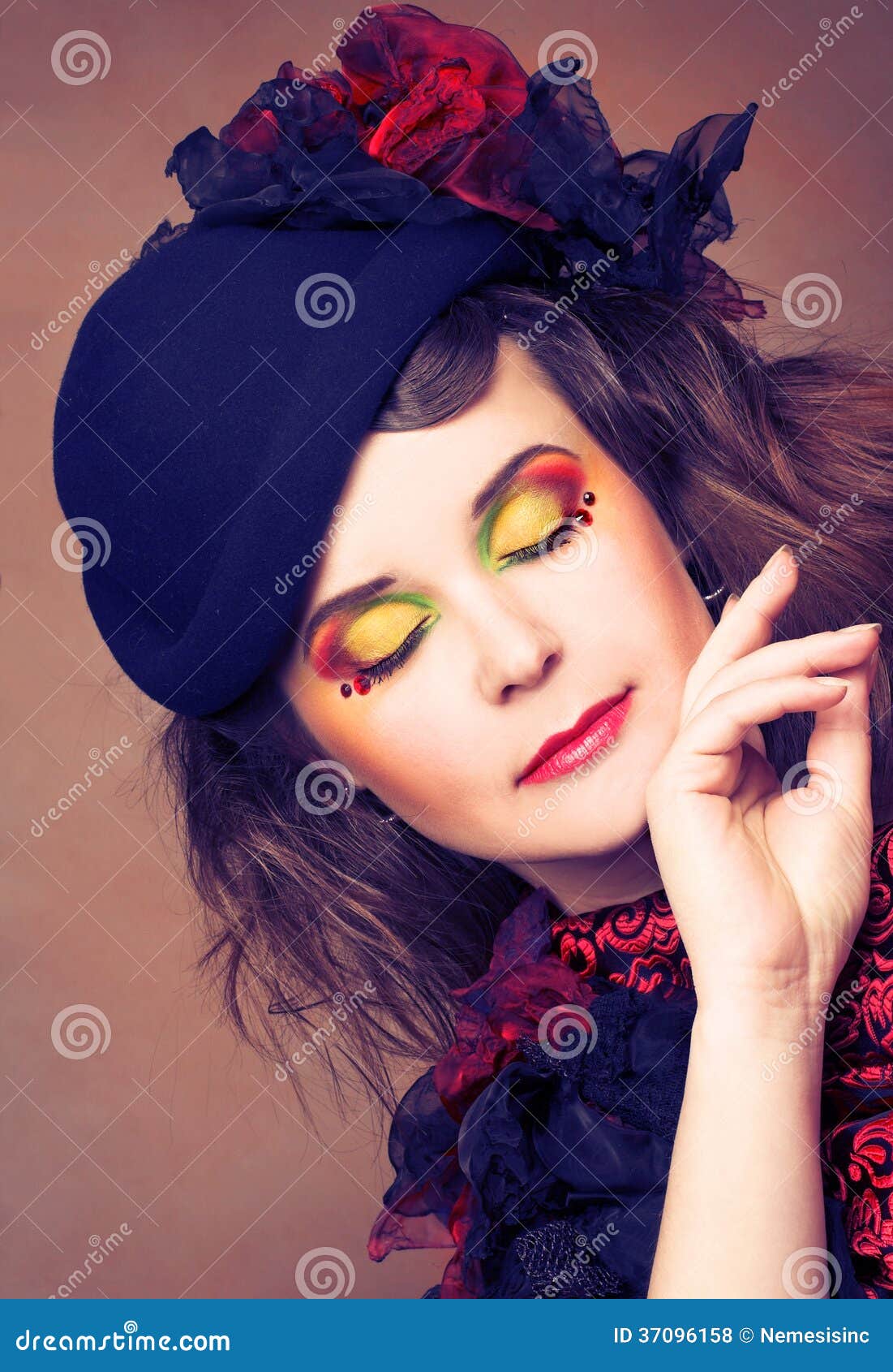 Creative lady. stock photo. Image of glamour, beautiful - 37096158