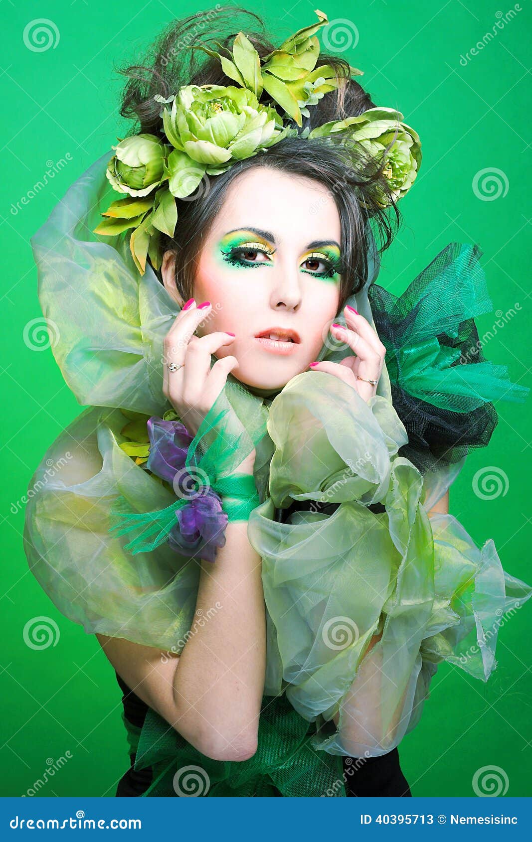 Creative lady. stock image. Image of eyelashes, glamour - 40395713