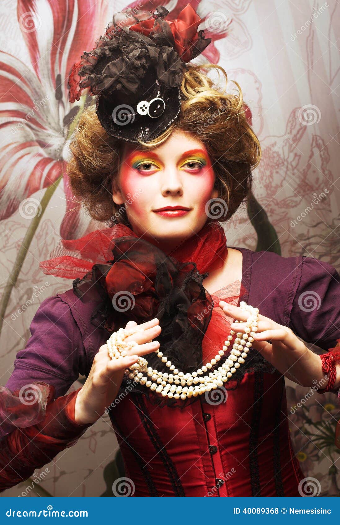 Creative lady stock photo. Image of carnival, model, girl - 40089368